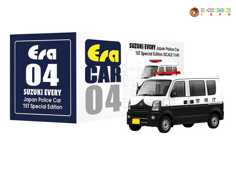 Era Car - 1/64 Diecast Model Car 04 - Suzuki Every Japan Police Car ...
