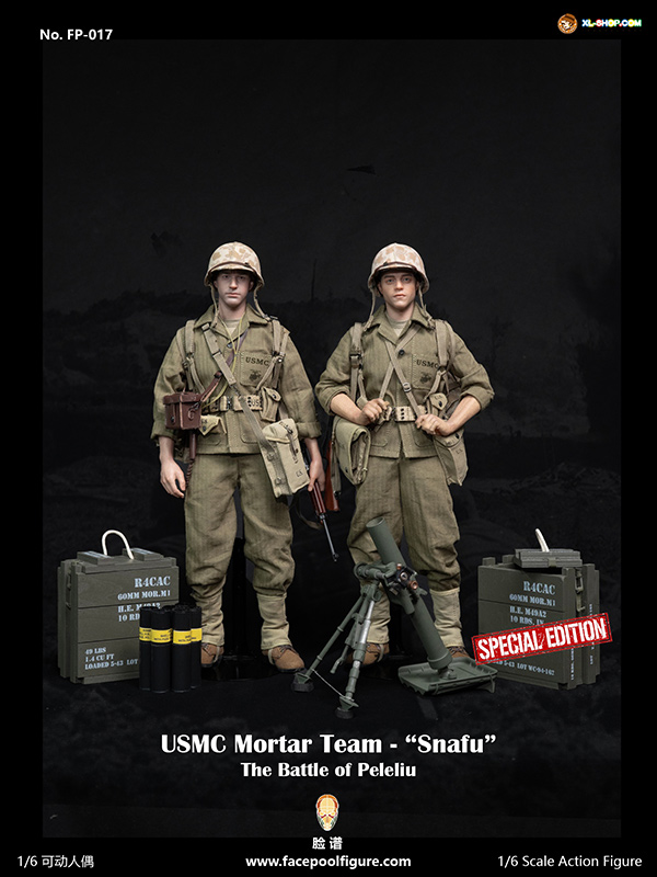 Facepoolfigure - FP017B - 1/6 USMC Mortar Team - Snafu Action Figure ...