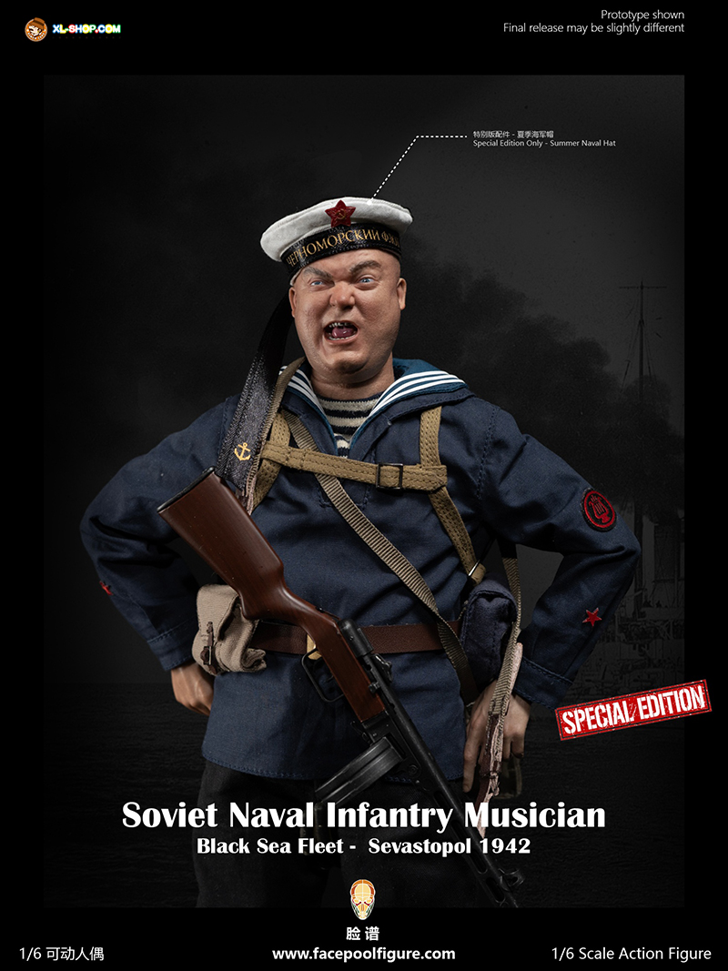 Facepoolfigure - FP021B - 1/6 Soviet Naval Infantry Musician Black Sea ...