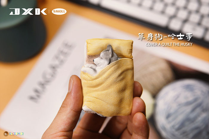 JXK- JS2212A - 1/6 small Cover A Quilt The Husky (Grey) (Ship Q4 2022)