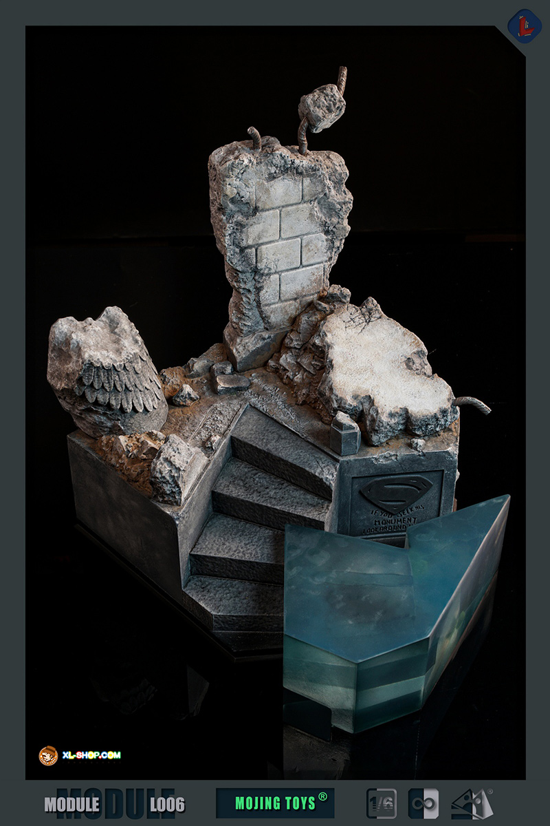 mOjingToys - L006 - Module series - 1/6 BVS Kryptonite Ruins DIORAMA BASE
