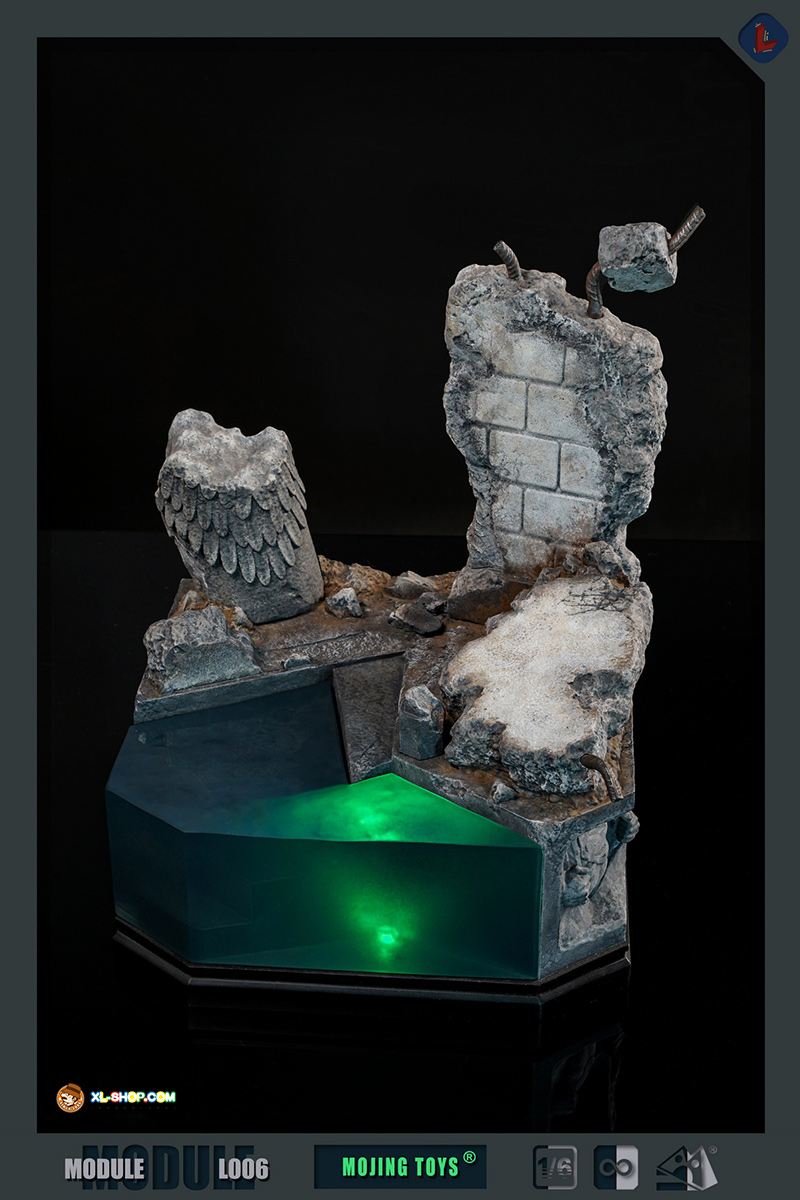 mOjingToys - L006 - Module series - 1/6 BVS Kryptonite Ruins DIORAMA BASE