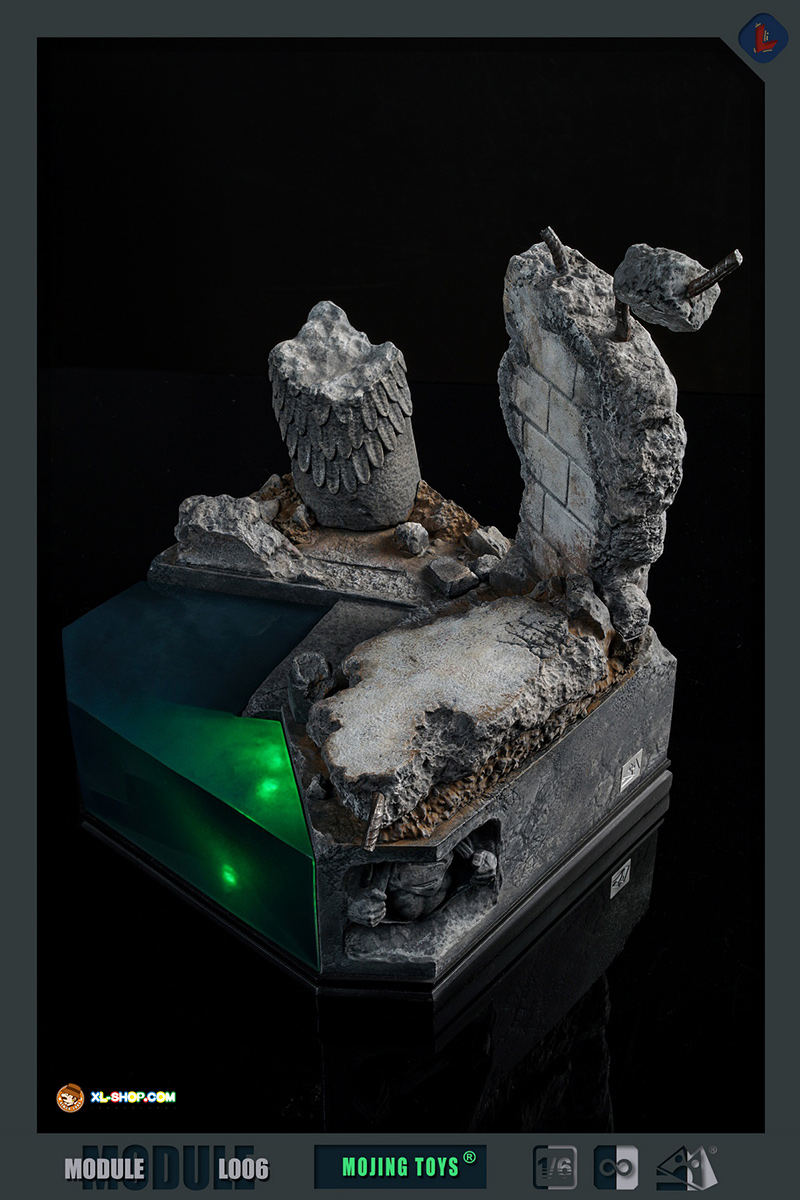 mOjingToys - L006 - Module series - 1/6 BVS Kryptonite Ruins DIORAMA BASE