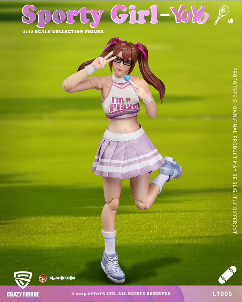 CRAZY FIGURE - LT005 - 1/12 Sport Girl - YOYO Action Figure (Ship Q3,2025)