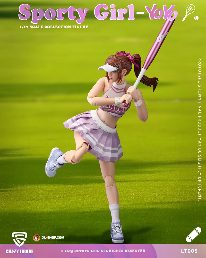 CRAZY FIGURE - LT005 - 1/12 Sport Girl - YOYO Action Figure (Ship Q3,2025)