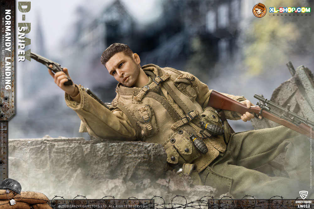 Crazy Figure - LW012 - 1/12 WWII U.S. Rangers On D-Day Sniper