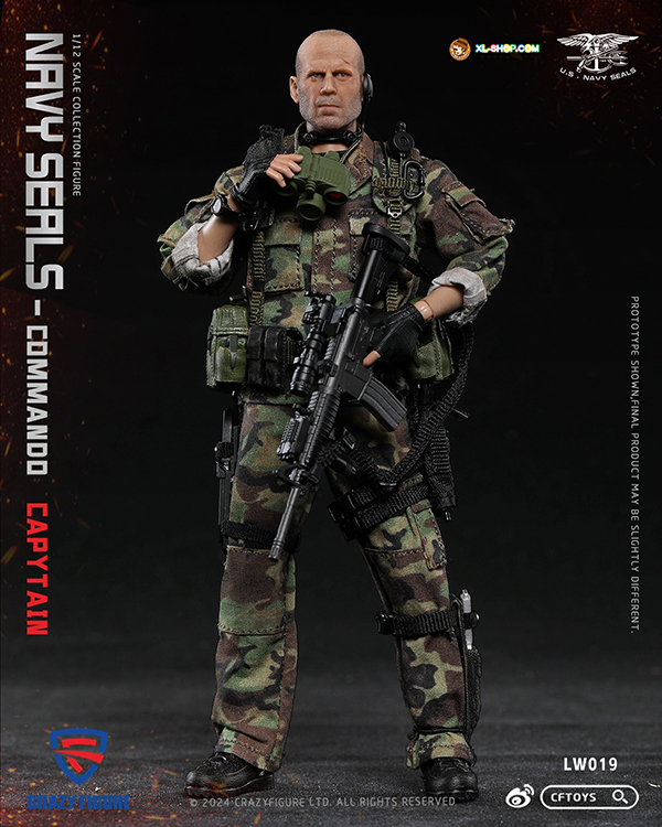 CRAZY FIGURE - LW019 - 1/12 SEAL Special Assault Team Captain (Ship Q1 ...