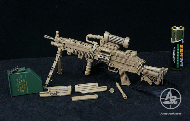 ARMS-RACK - 1/6 M249 Boxed Set (Sand Version)