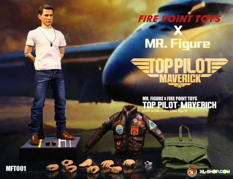 FIRE POINT TOYS X MR.FIGURE - MFT001 - 1/6 Top Pilot Maverick (Ship Oct ...