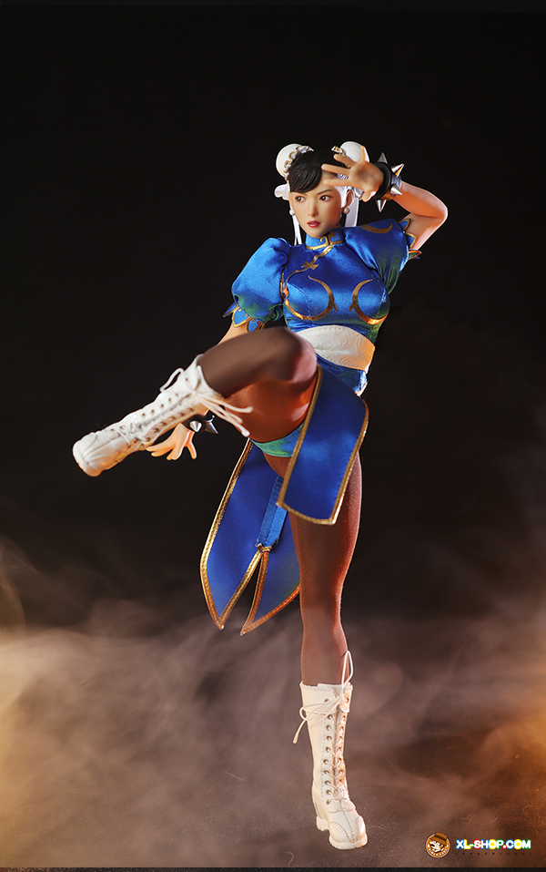 STAR MAN - MS-008A - 1/6 Female fighter Chun-li (Reprint Blue cheongsam ...