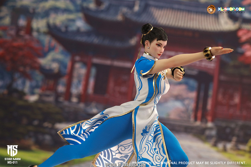 STAR MAN - MS-011 - 1/6 Female fighter Chun-li（Blue cloud patterned ...