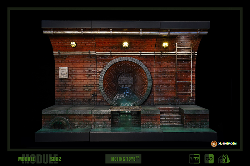 mOjingToys - S002D - 1/12 Module series American comic sewer (DIORAMA ...