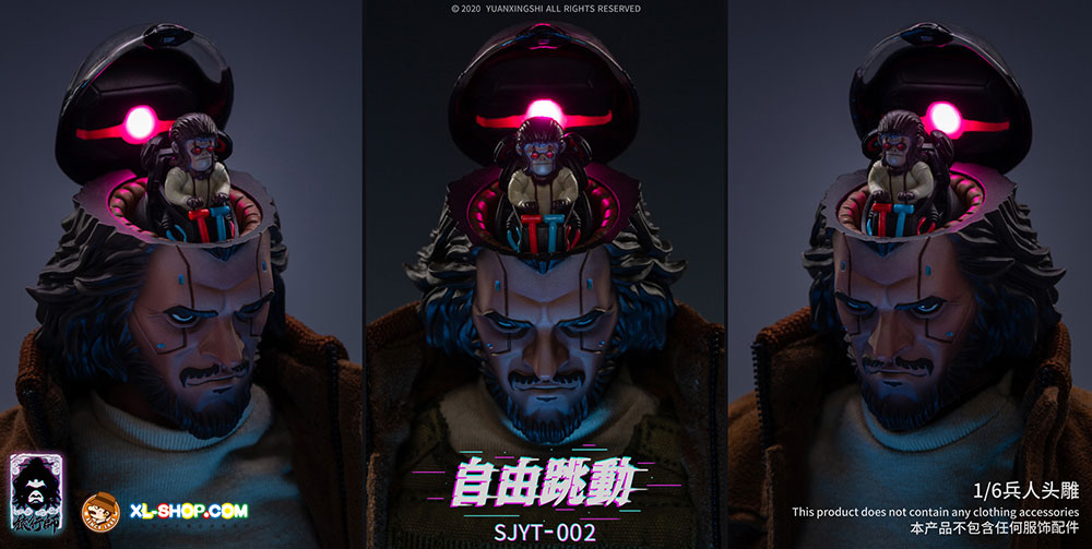 Yuanxingshi - SJYT-002 - 1/6 World Ape Head Series - Free Jumping Head ...