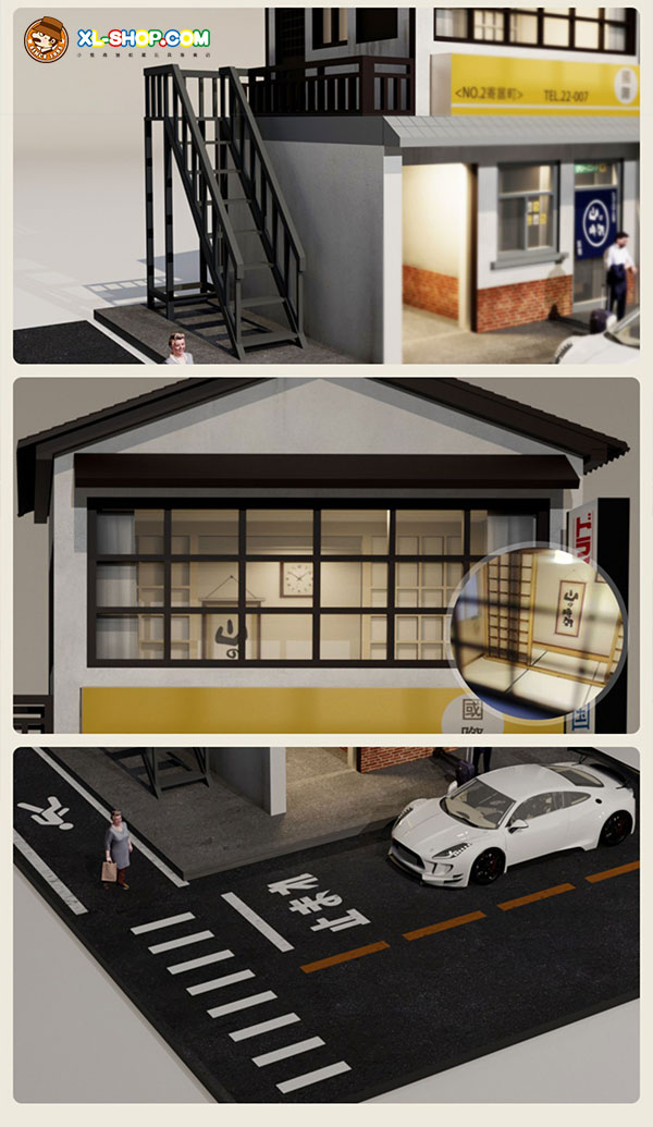 The Scene Modelart - 1/64 scale International Dry Cleaners shop