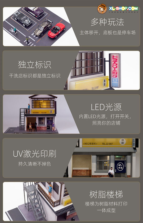 The Scene Modelart - 1/64 scale International Dry Cleaners shop