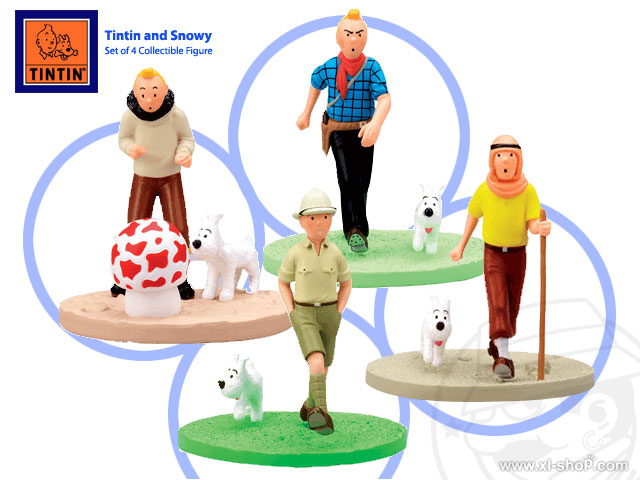 TinTin - TinTin & Snowy (Set of 4) Collectible Box Set