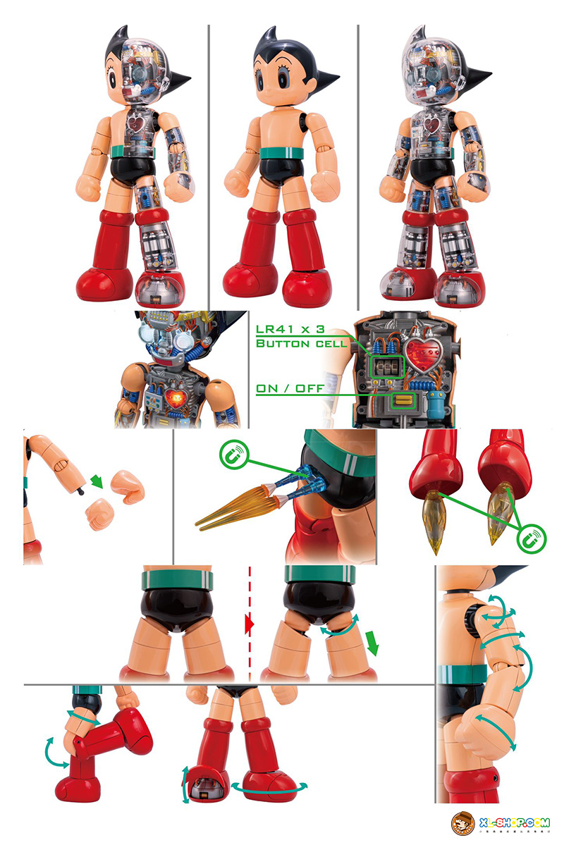 Hung Hing Toys - TZKA-008 - 31cm Astro Boy Mechanical Clear DX3.0 ...