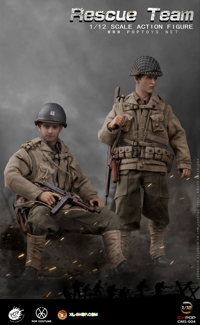 POPTOYS - CMS002 - 1/12 WWII US Rescue Squad Captain
