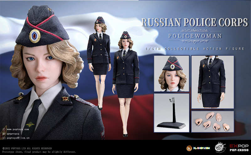 POP TOYS - EX056 - 1/6 Russian Police Force - Policewoman of Ministry ...