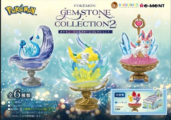 Re-ment - Pokemon Gemstone Collection Vol.2 (Box of 6) (Ship Oct - Nov,2023)