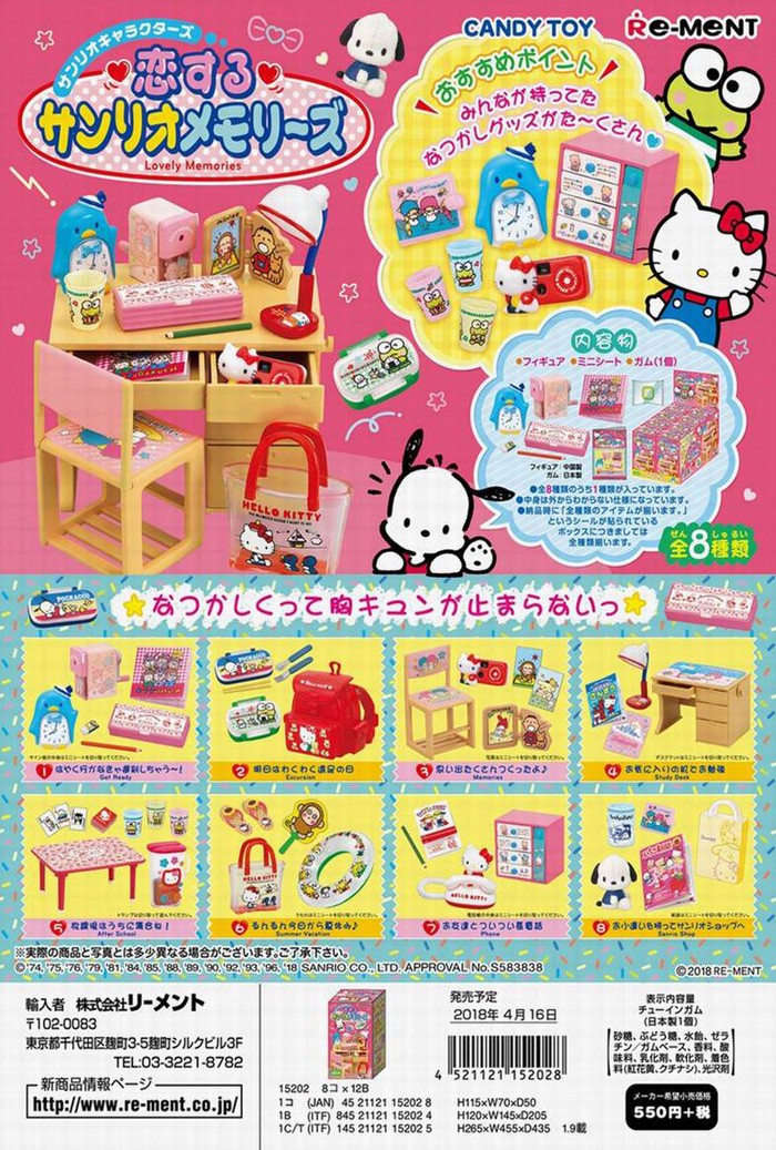 Re-Ment - Sanrio Characters - Lovely Memories [Box of 8]