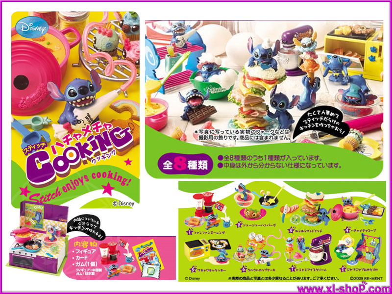 Re-Ment - Disney - Stitch Enjoys Cooking (Box of 8)
