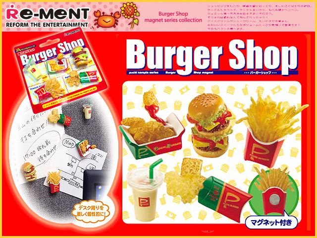 Re-Ment - Magnet series collection - Burger Shop