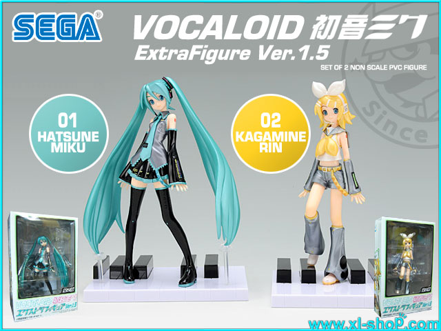 Sega - Vocaloid Extra Figure Ver.1.5 - Hatsune Miku & Kagamine Rin (Set ...