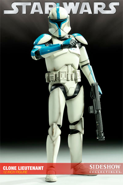 SideShow - Star Wars - Clone Lieutenant 12'' Figure - International ...