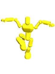 Stikfas - G2 Alpha Male (Yellow) Action Figure