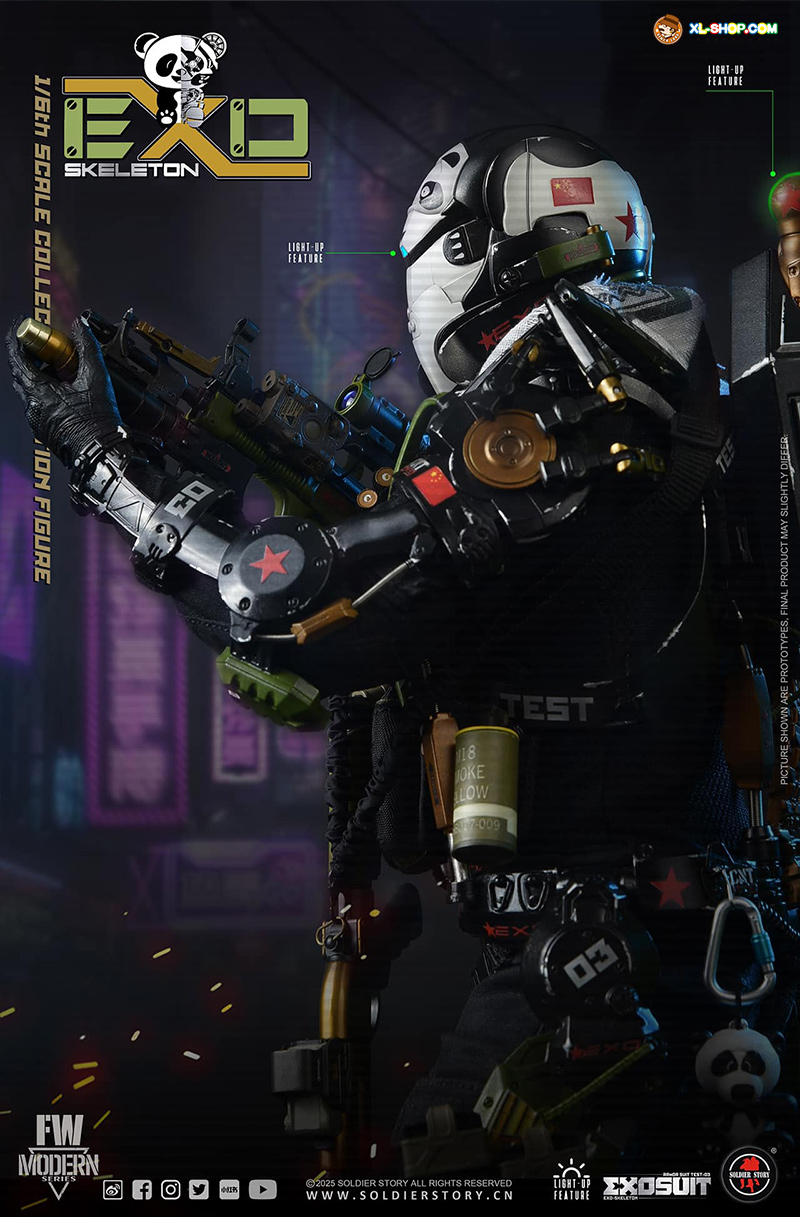 SOLDIER STORY - SS141 - 1/6 EXO-Skeleton Armor Suit Test -03 ''Panda ...