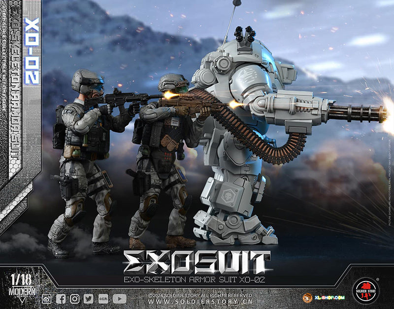 Soldier Story - SSE002 - 1/18 EXO-Skeleton Armor Suit - XO-02 Action ...