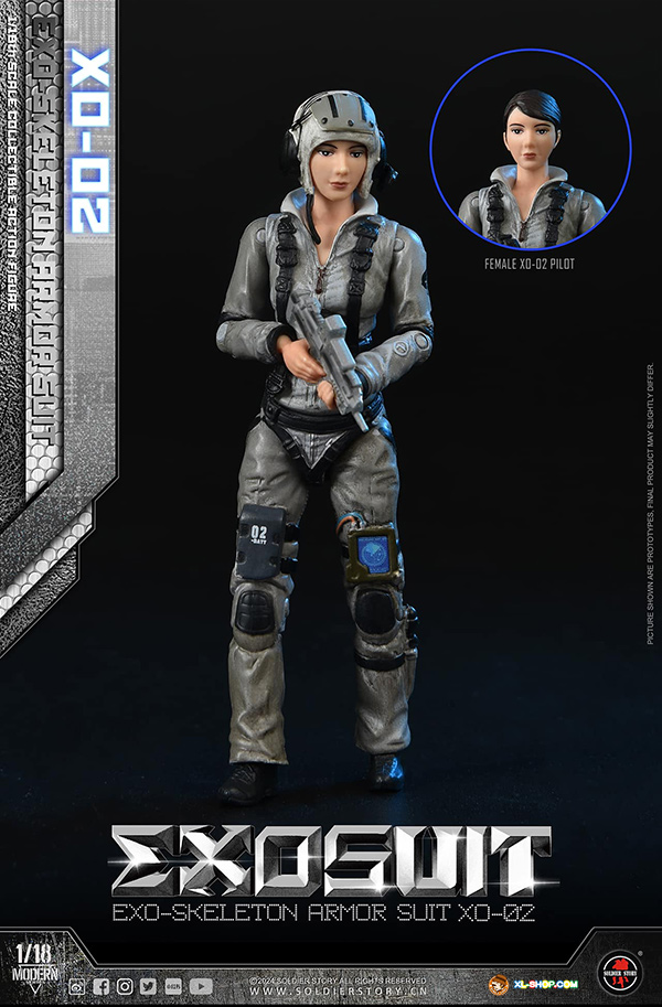 Soldier Story - SSE002 - 1/18 EXO-Skeleton Armor Suit - XO-02 Action ...