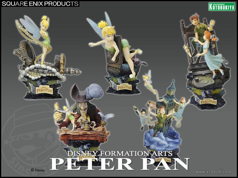 Square Enix - Disney Formation Arts -Peter Pan Trading Figure (Set of 5)