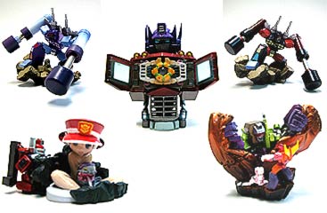 Kaiyodo Takara - Transformers Trading Figure Collection (set of 5)