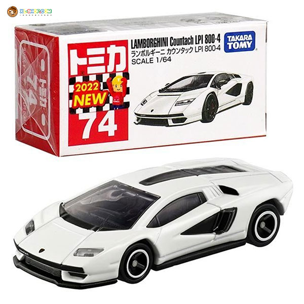 TOMICA PREMIUM - 1/64 NO.74 Lamborghini Countach LPI 800-4 - WHITE 2022 NEW