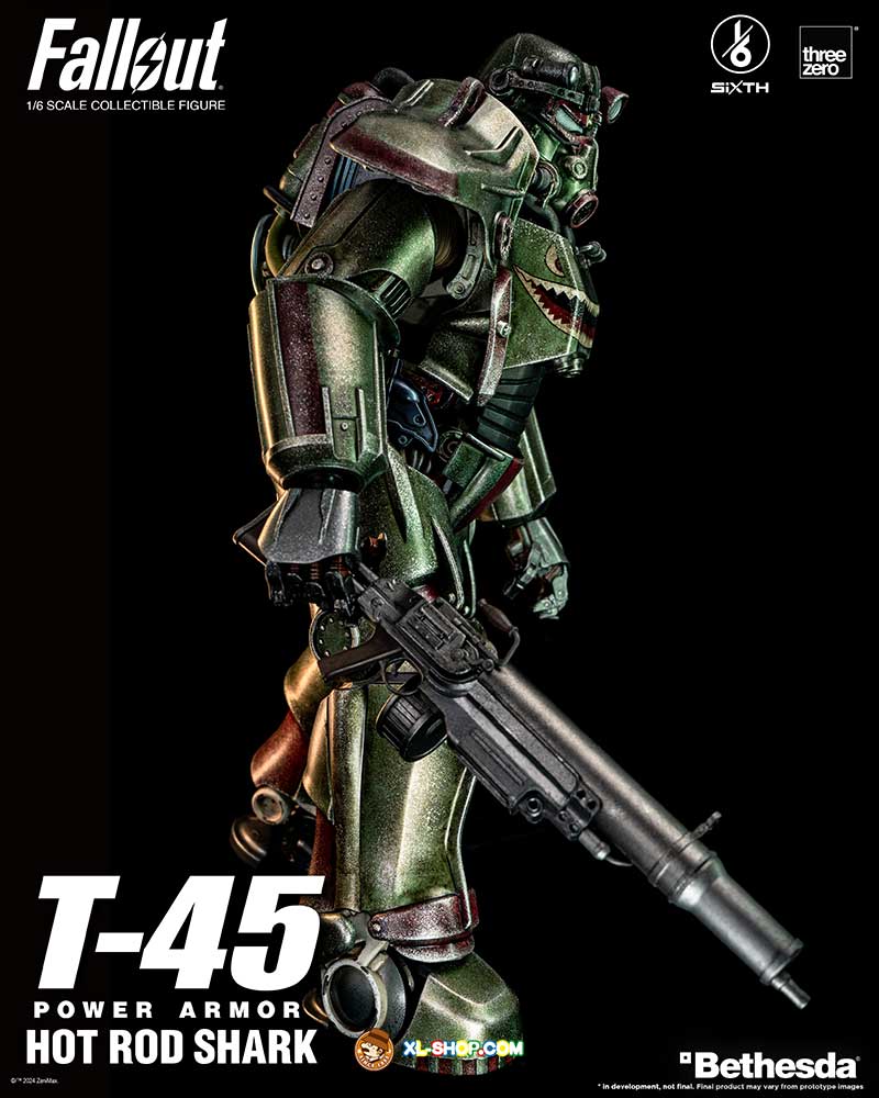 Threezero - 3Z0774 - Fallout - 1/6 T-45 Hot Rod Shark Power Armor (Ship ...