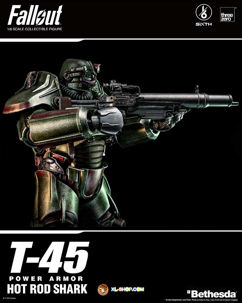 Threezero - 3Z0774 - Fallout - 1/6 T-45 Hot Rod Shark Power Armor (Ship ...