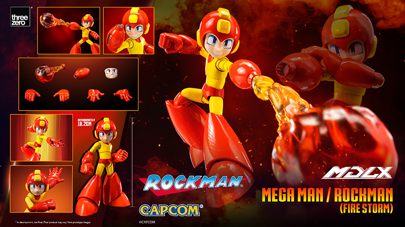 Threezero - 3Z0874 - MDLX Mega Man / Rockman (Fire Storm)