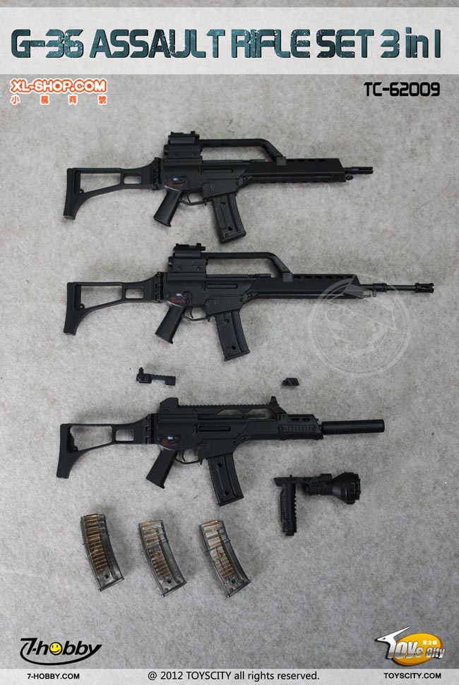 Toys City - 1/6 Accessories - G-36 Assault Rifle [Set of 3]