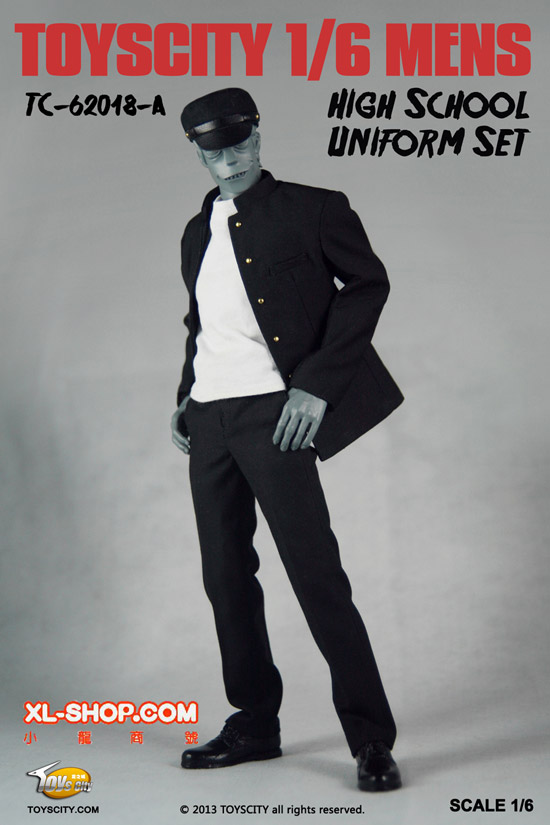 Toys City - 1/6 Accessories - Mens High School Uniform Set [Black Ver.]