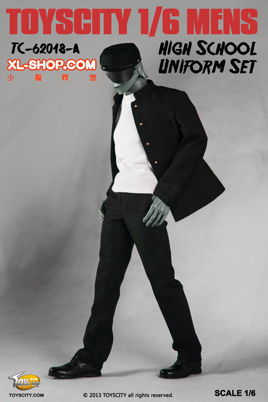 Toys City - 1/6 Accessories - Mens High School Uniform Set [Black Ver.]