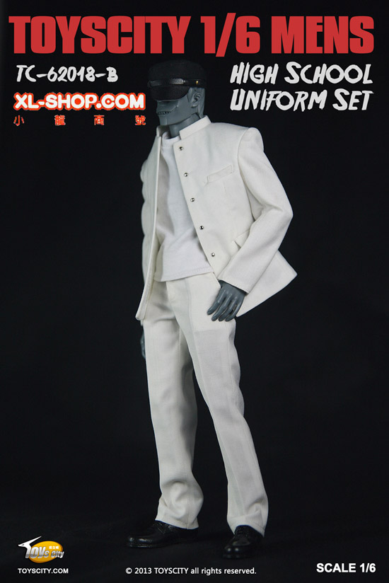 Toys City - 1/6 Accessories - Mens High School Uniform Set [White Ver.]