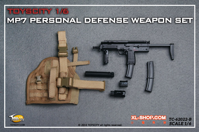 Toys City - 1/6 Accessories - MP7 Personal Defence Weapon Set [Sand ...