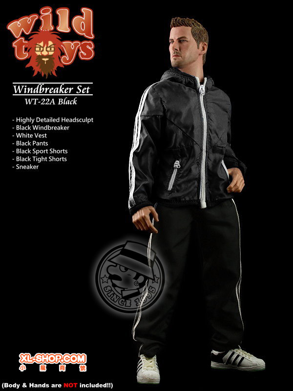 Wild Toys - WT-22A - 1/6 Accessories - Windbreaker Set [Black]