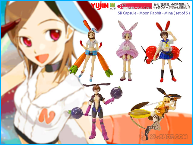 Yujin - SR Capsule - Getsumen To heiki Mina ( set of 5 )Normal