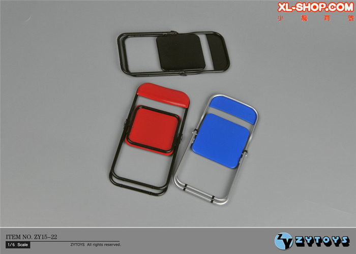 ZY Toys - 1/6 Folding Chair Black