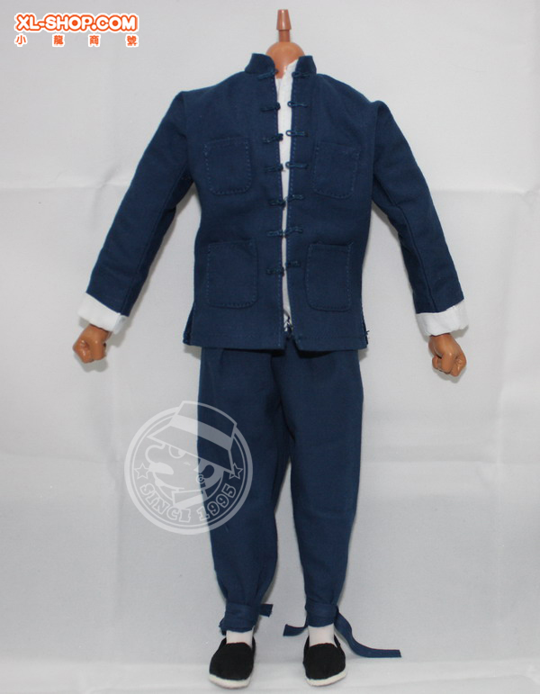 ZY Toys - 1/6 Accessories - Kung Fu Tang Suit (Blue Version)